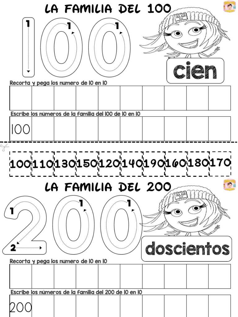 Cuadernillo De Numeros De 100 En 100 Hasta El 1000 Segundo, 51% OFF