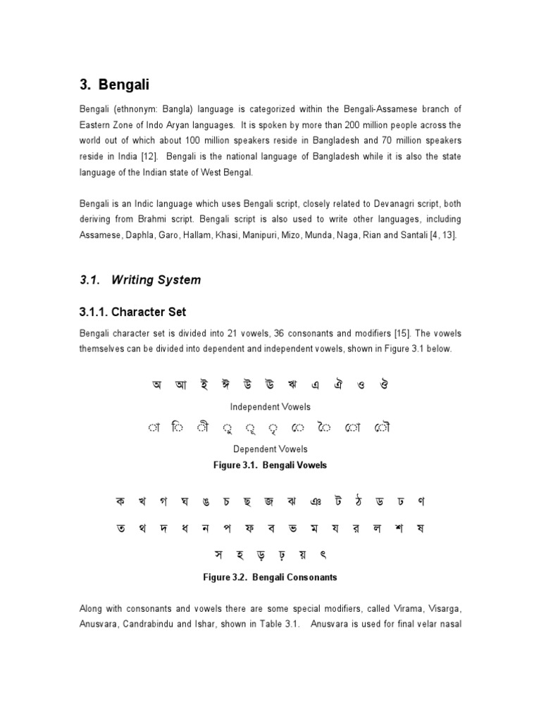 Bengali Alphabet and Writing System | PDF