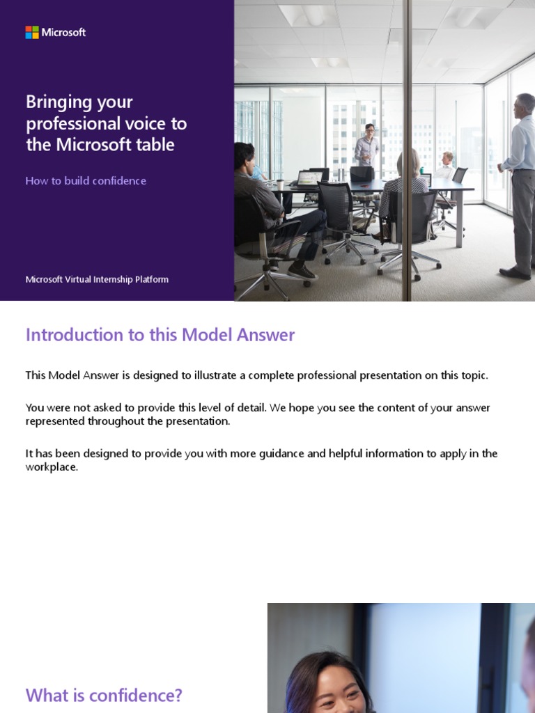Microsoft Module 4 Task 1 - Model Answer PDF | PDF | Behavior ...