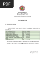 Certification For Budget Allocation | PDF | Labor | Employment