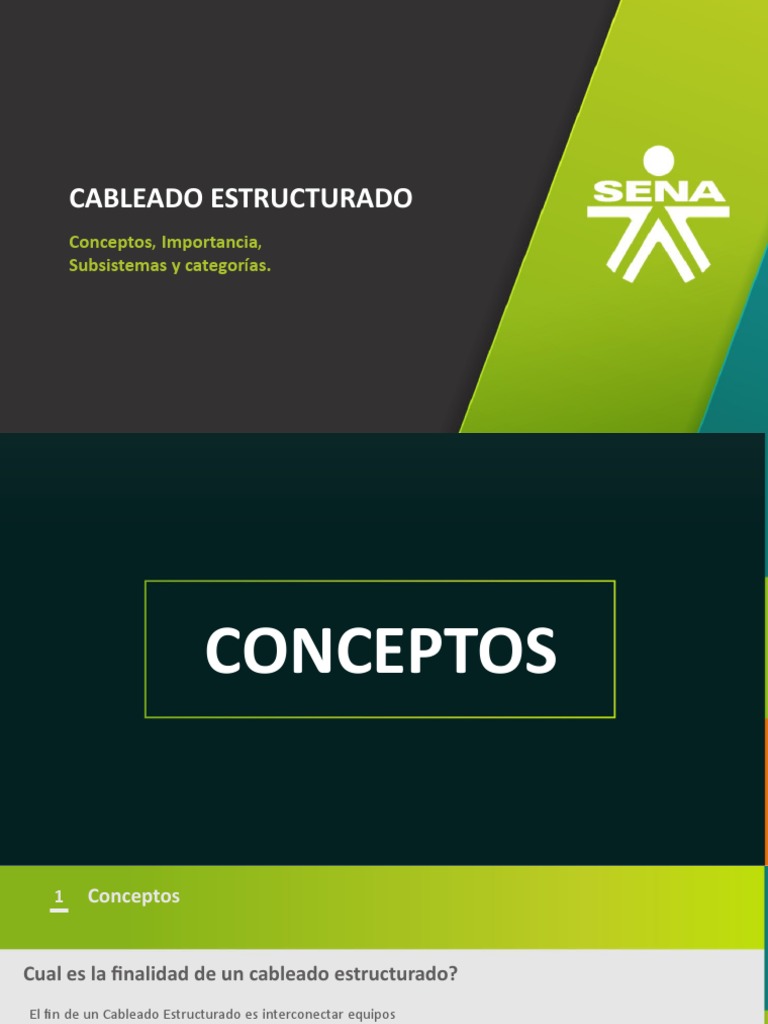 Introducción al cableado estructurado: conceptos, subsistemas ...