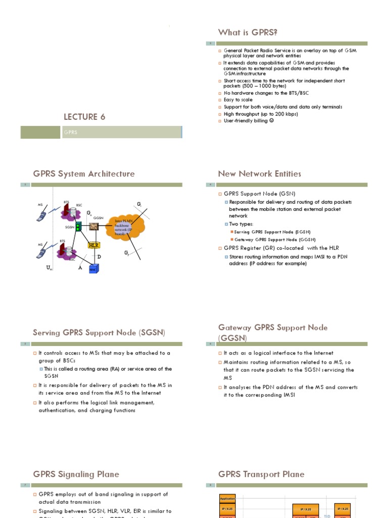 What Is GPRS?: GPRS Support Node (GSN) | PDF | General Packet Radio ...