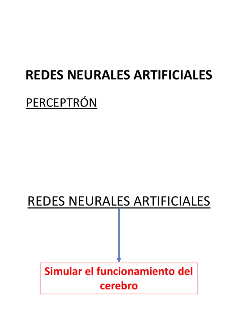 Perceptron PDF | PDF | Red neuronal artificial | Neurona