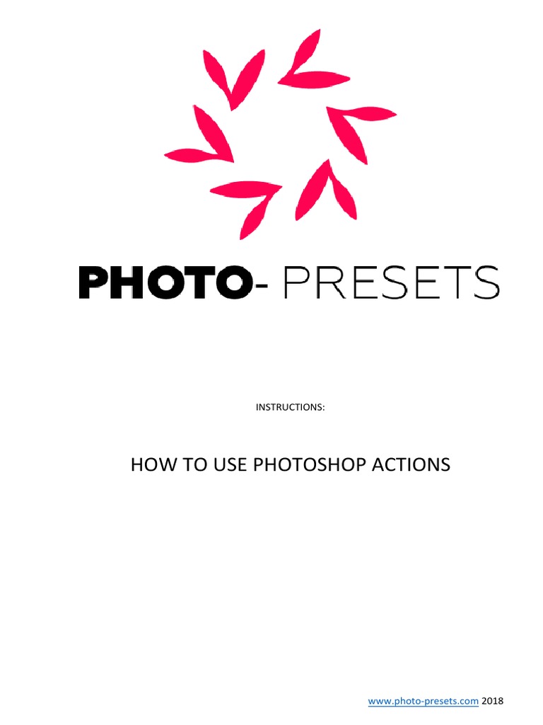 Photoshop Actions Instructions | PDF | Image Editing | Adobe Photoshop