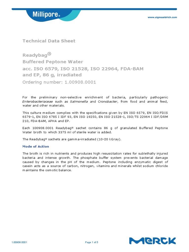 Merck Rebrand - 100908 - 1907 | PDF | Salmonella | Chemistry
