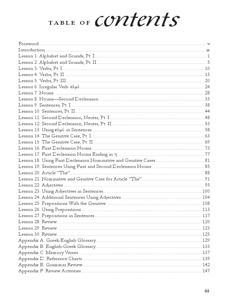 Elementary Greek 1 TextSample | PDF | Greek Alphabet | Languages