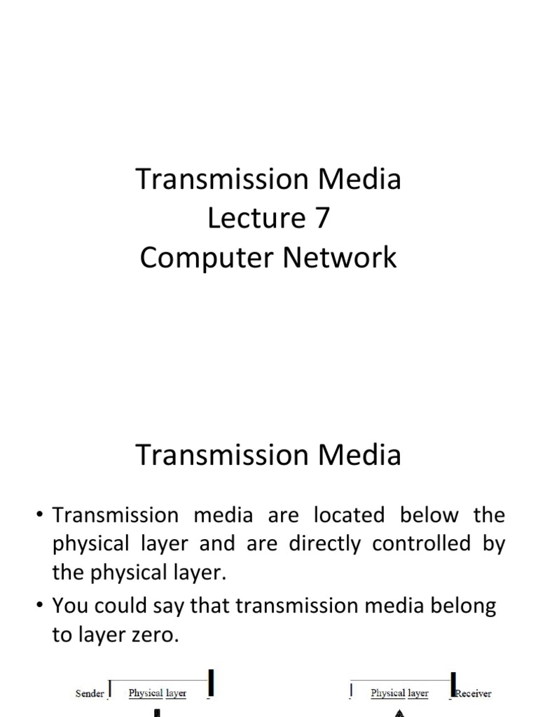 Transmission Media Computer Network | PDF | Transmission Medium | Microwave