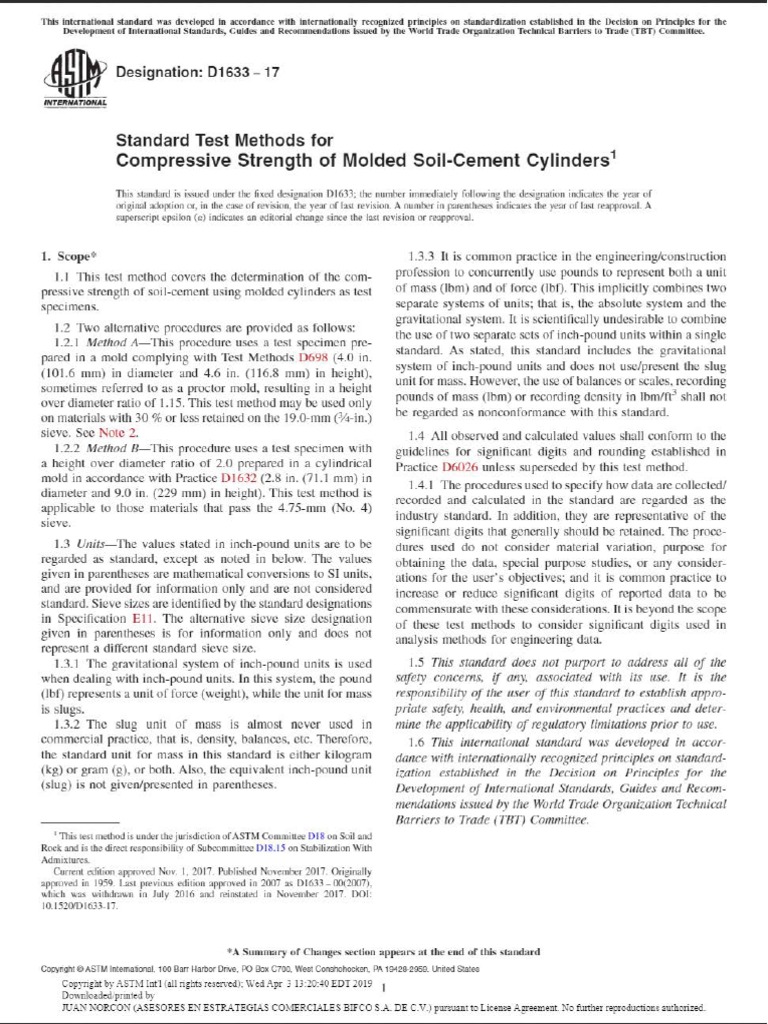 Astm D1633-17 PDF | PDF | Nature