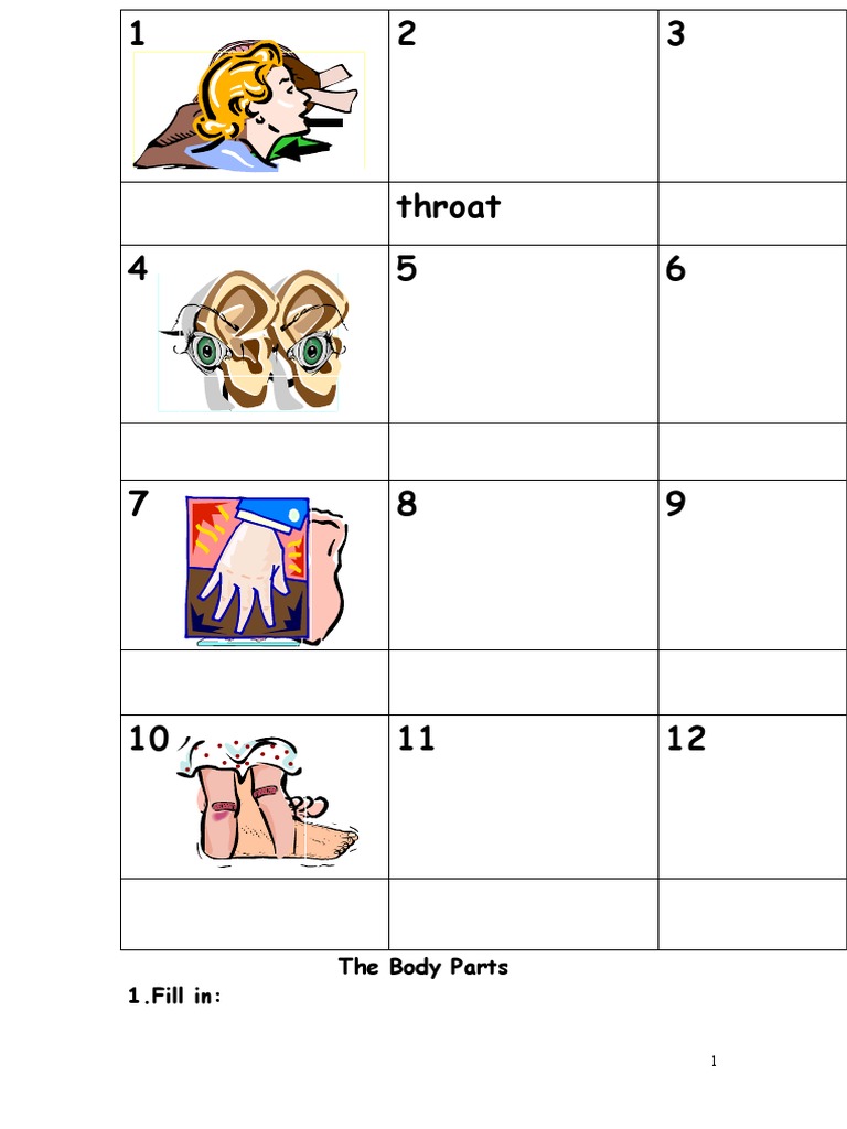 Aches and Pains Fun Activities | PDF | Human Anatomy | Clinical Medicine