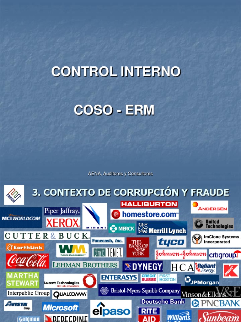 Control Interno Coso Erm 2016 | PDF | Riesgo | Probabilidad