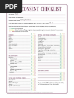 Consent in Gaming Form Fillable Checklist 2019 09 13 PDF | PDF | Violence