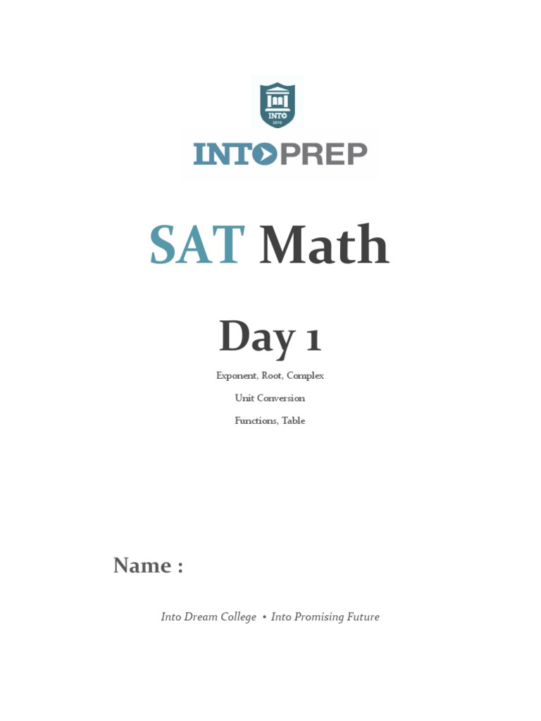 SAT Math Preparation Workbook | PDF | Quadratic Equation | Geometry