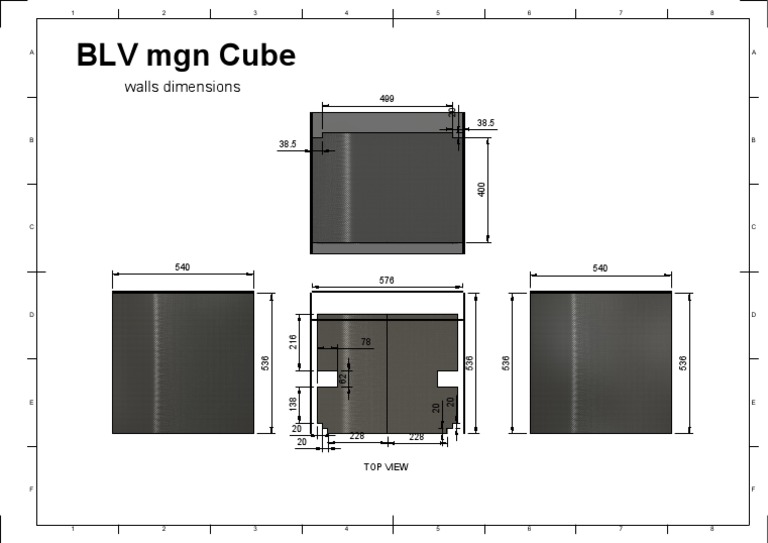 BLV MGN Cube Wall Dimensions | PDF