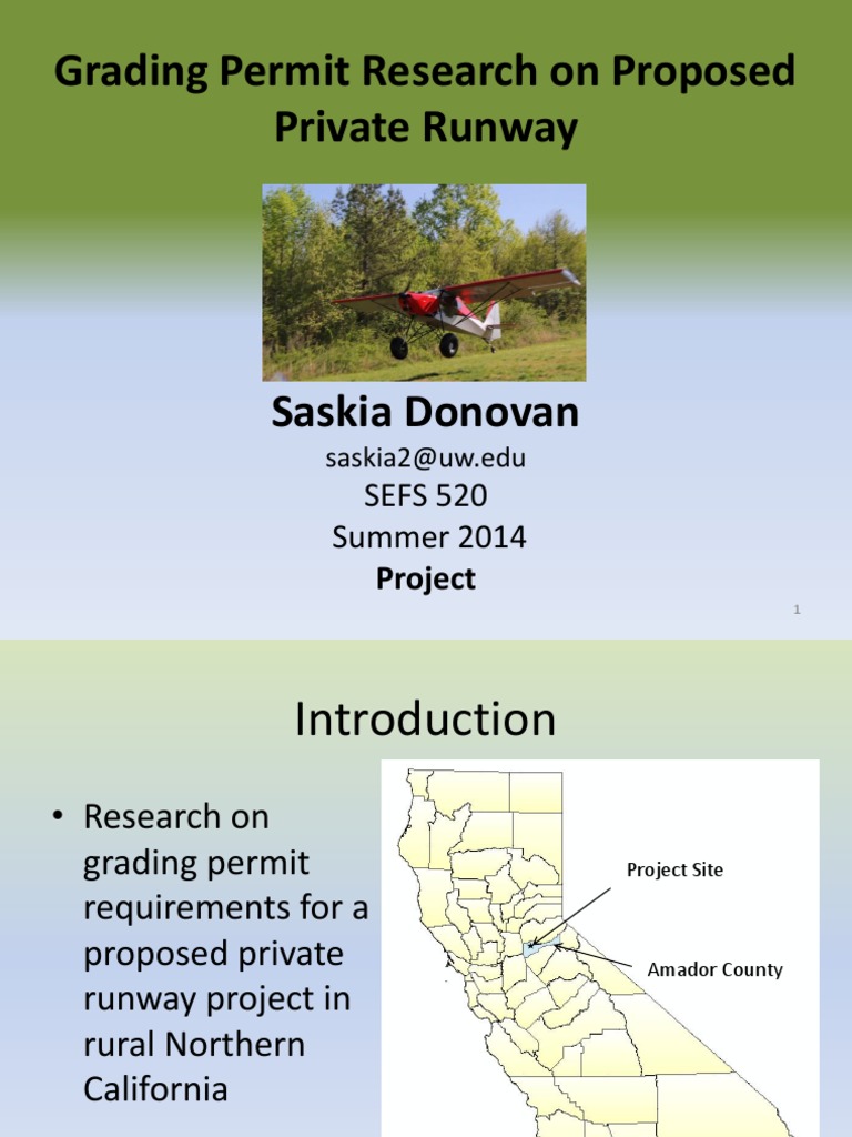 Grading Permit Research On Proposed Private Runway | PDF | Esri | Water ...
