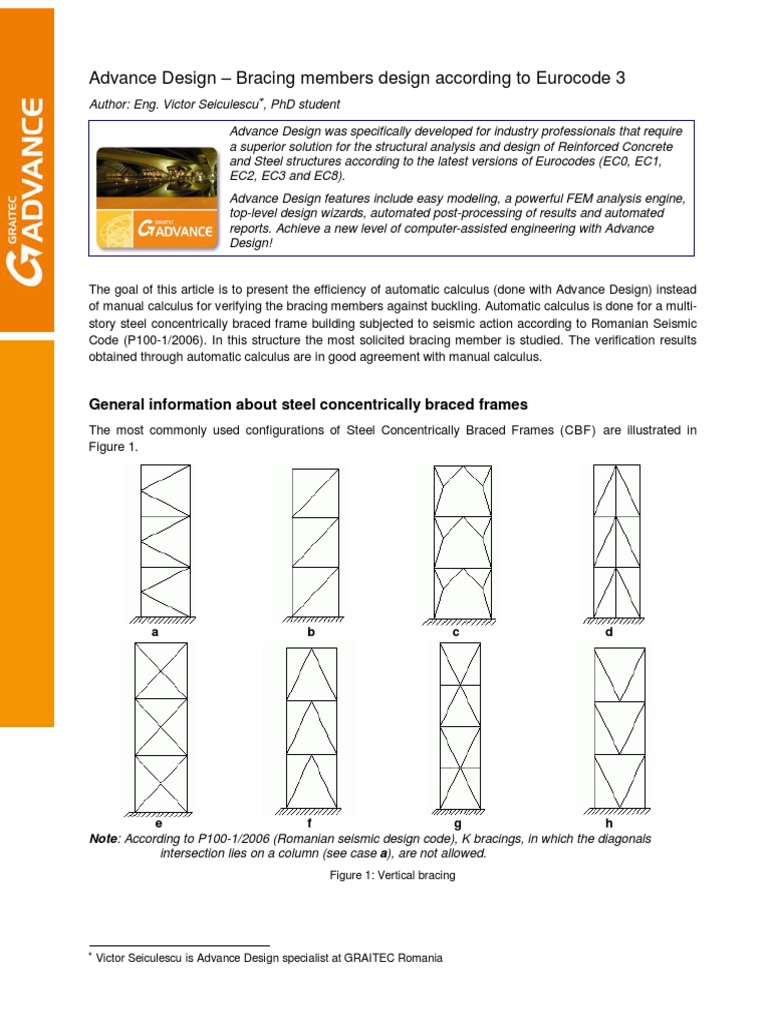 Eurocode 3 Bracing Design Guide | PDF