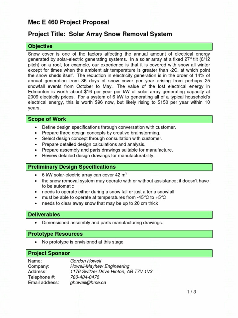 Solar Snow Removal | PDF | Photovoltaic System | Snow