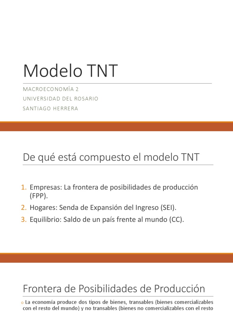 Modelo TNT Macroeconomía | PDF | Macroeconómica | Utilidad