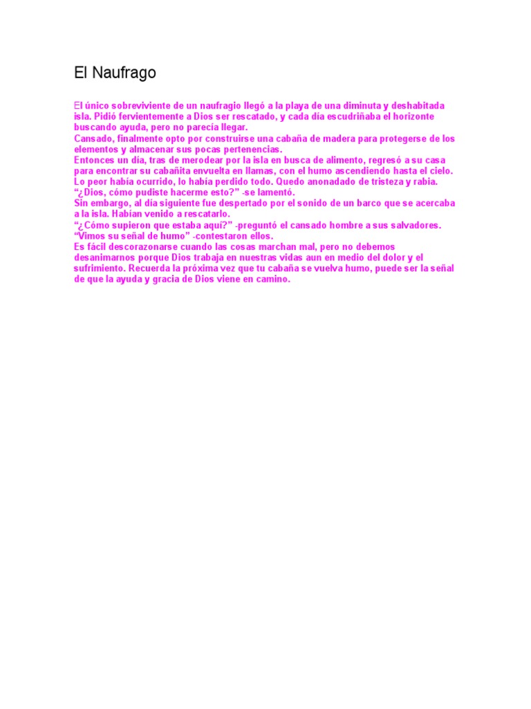 El Naufrago | PDF