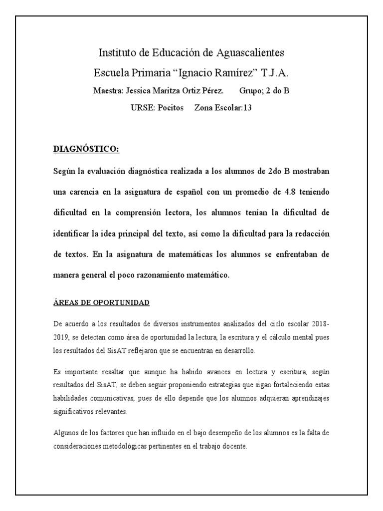 Informe Final Del Grupo | PDF | Educación primaria | Evaluación
