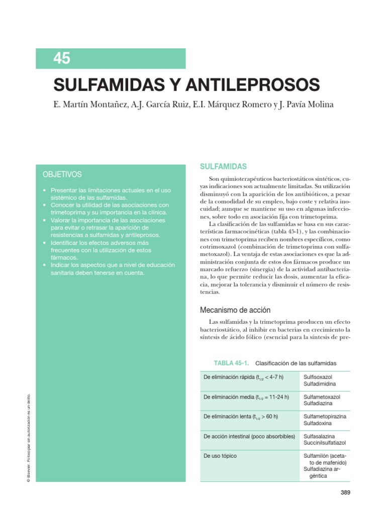 SULFAMIDAS | PDF | Lepra | Rtt