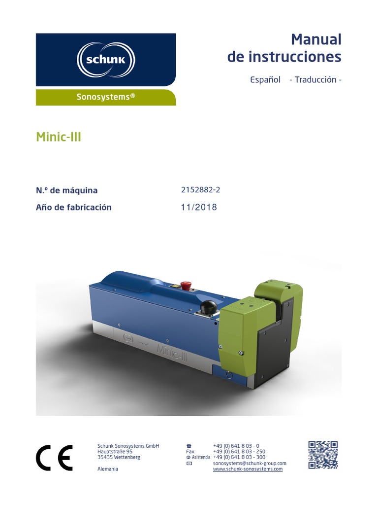 Minic-III ManualDeInstrucciones ES 1-7 2152882-2-1 PDF | PDF | Soldadura | Construcción