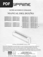 TRANE - Manual de Usuario | PDF | Control remoto | Aire acondicionado