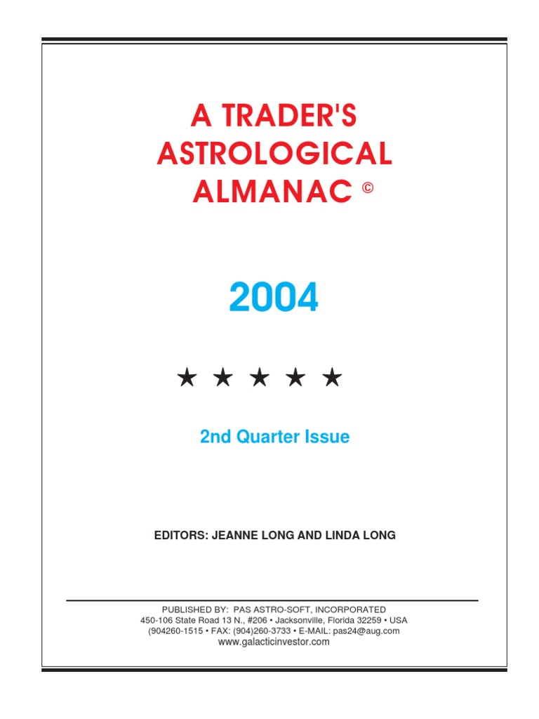 Almanac 2004 | PDF | Planets In Astrology | Market Trend