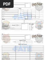 Fate Core Character Sheet | PDF