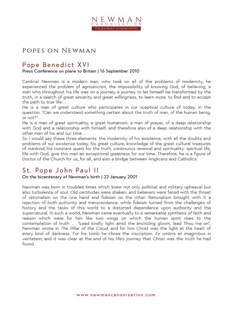 The Spiritual Journey and Enduring Legacy of Saint John Henry Newman: A ...