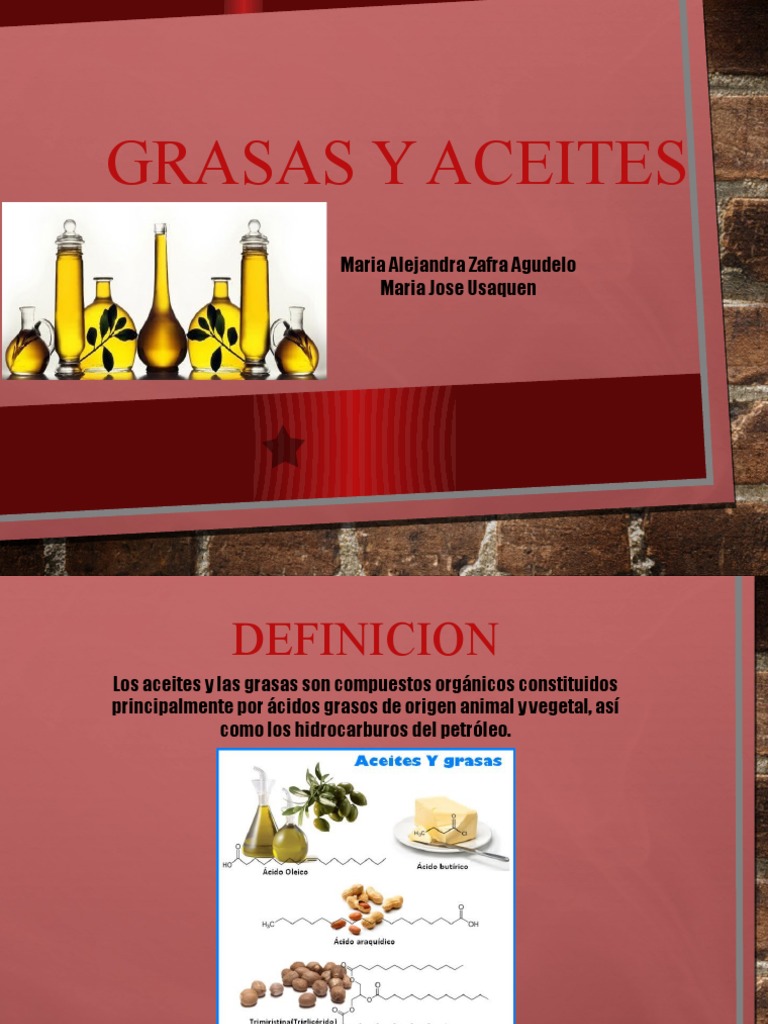 Tipos y propiedades de grasas y aceites | PDF | gordo | Aceite vegetal