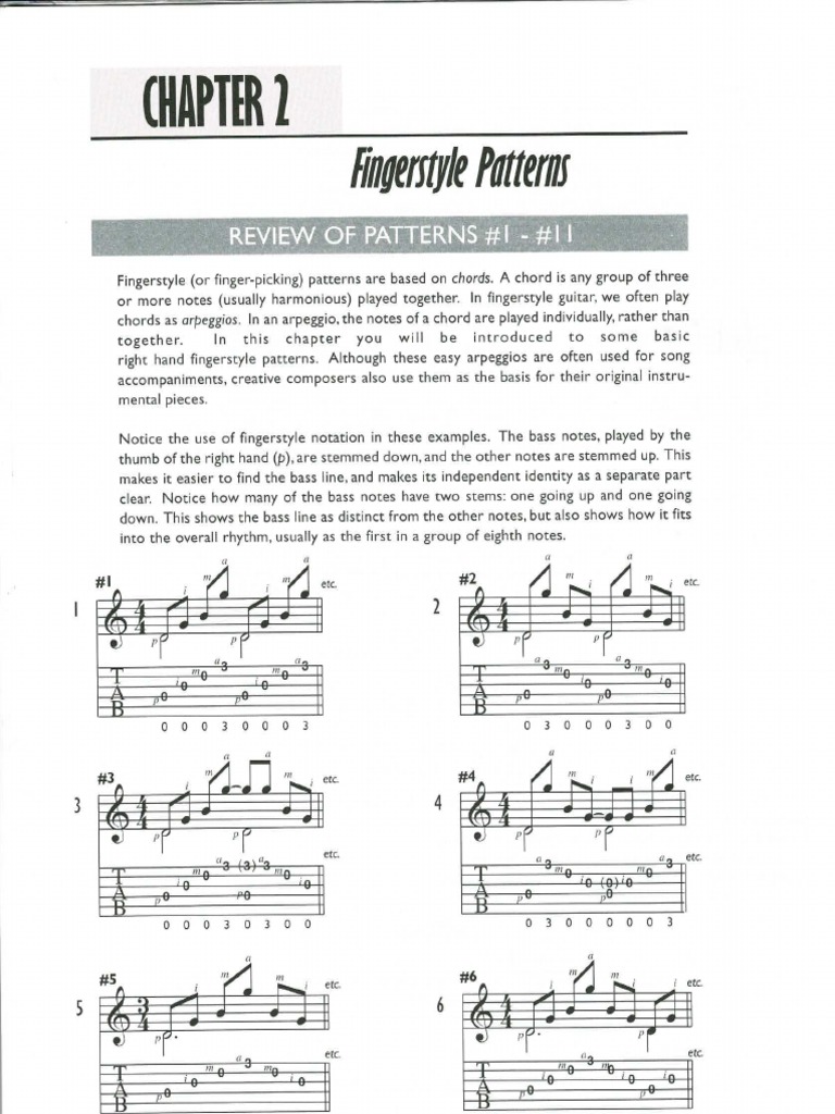 Guitar - Finger Style Patterns | PDF