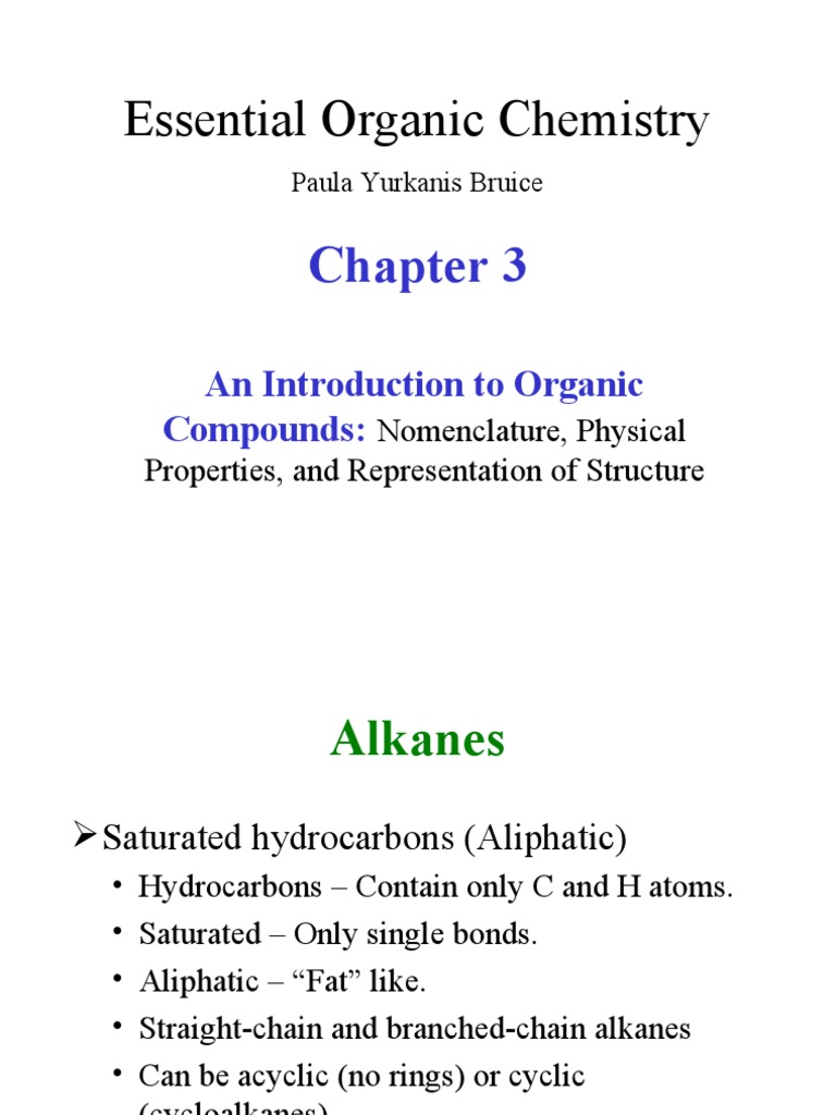 Introduction to Alkanes and Nomenclature | PDF | Alkane ...