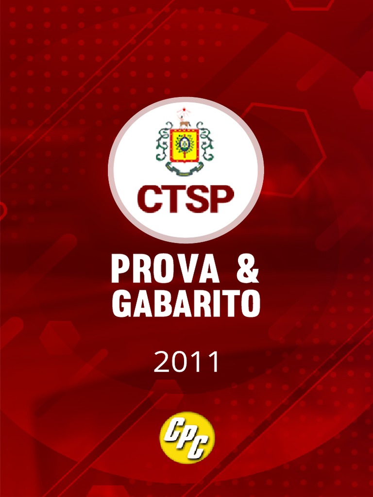 Prova CTSP 2011 | PDF | Procedimento criminal | Polícia