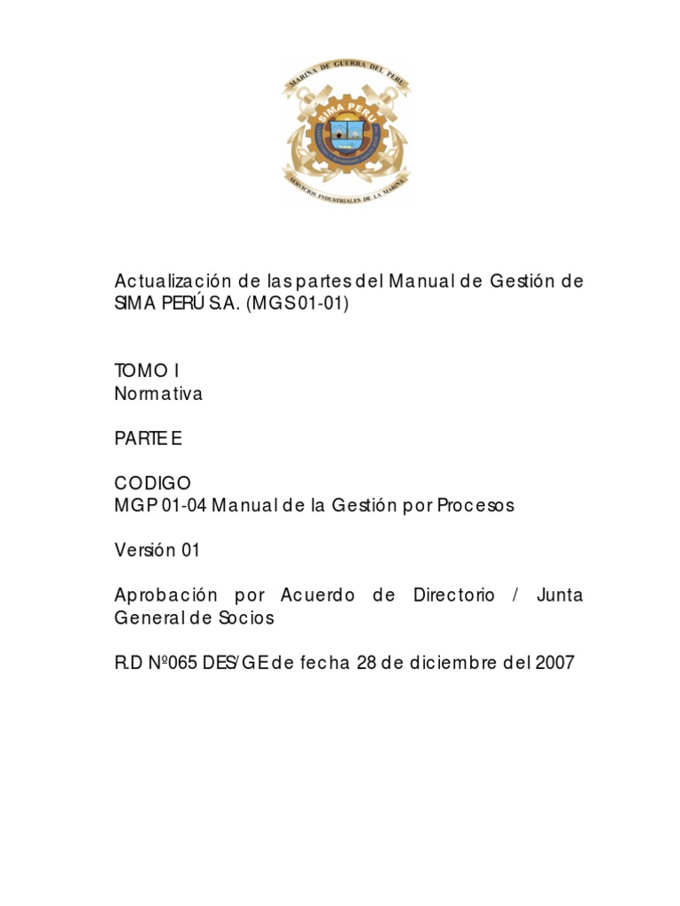 Manual - Procesos SIMA | PDF