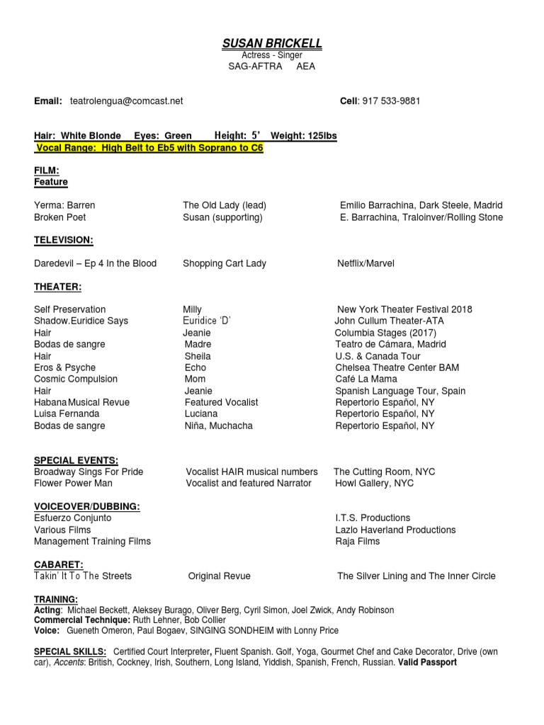 Susan Brickell | PDF | Entertainment | Performing Arts