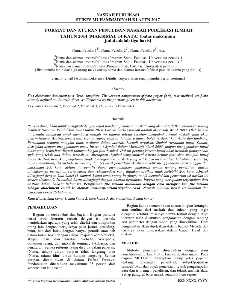 Panduan Manuskrip | PDF