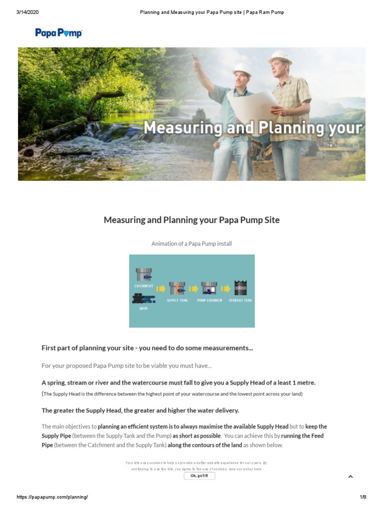 Planning and Measuring Your Papa Pump Site - Papa Ram Pump PDF | PDF ...