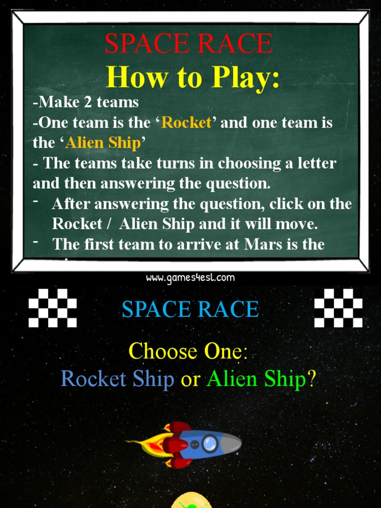 Space Race Game Instructions | PDF | Sports & Recreation