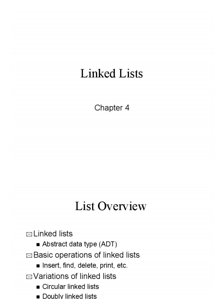 Linked List | PDF | Pointer (Computer Programming) | Information Technology Management