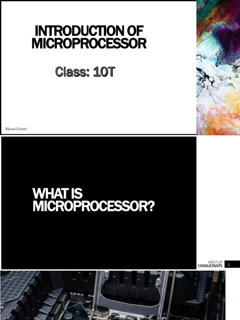 Introduction Of Microprocessor Download Free Pdf Central Processing Unit Microcomputers 2793