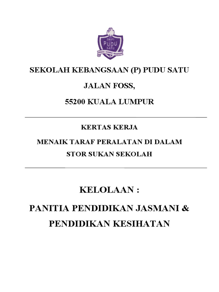 Kertas Kerja Beli Alatan PJ | PDF