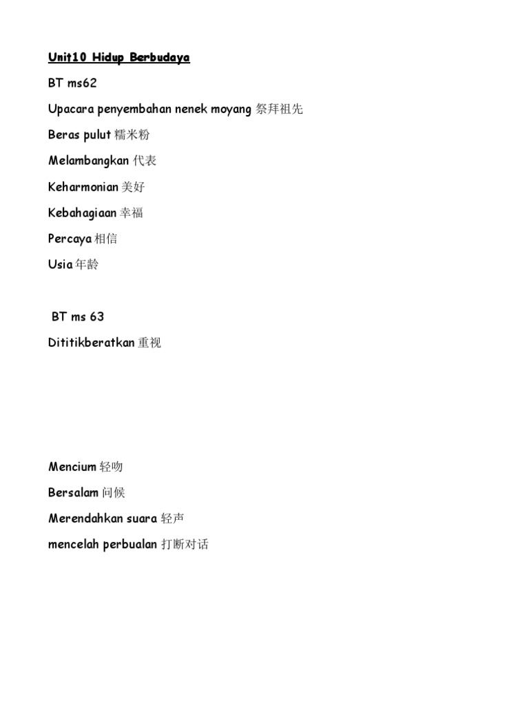 Hasil Meet Unit10 Hidup Berbudaya | PDF
