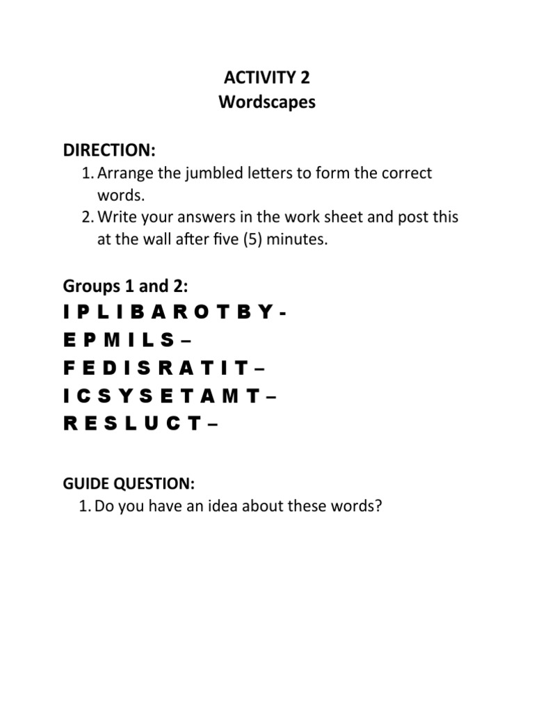 Jumbled Letters Instruction 175 Jumbled Letter Worksheets Stock