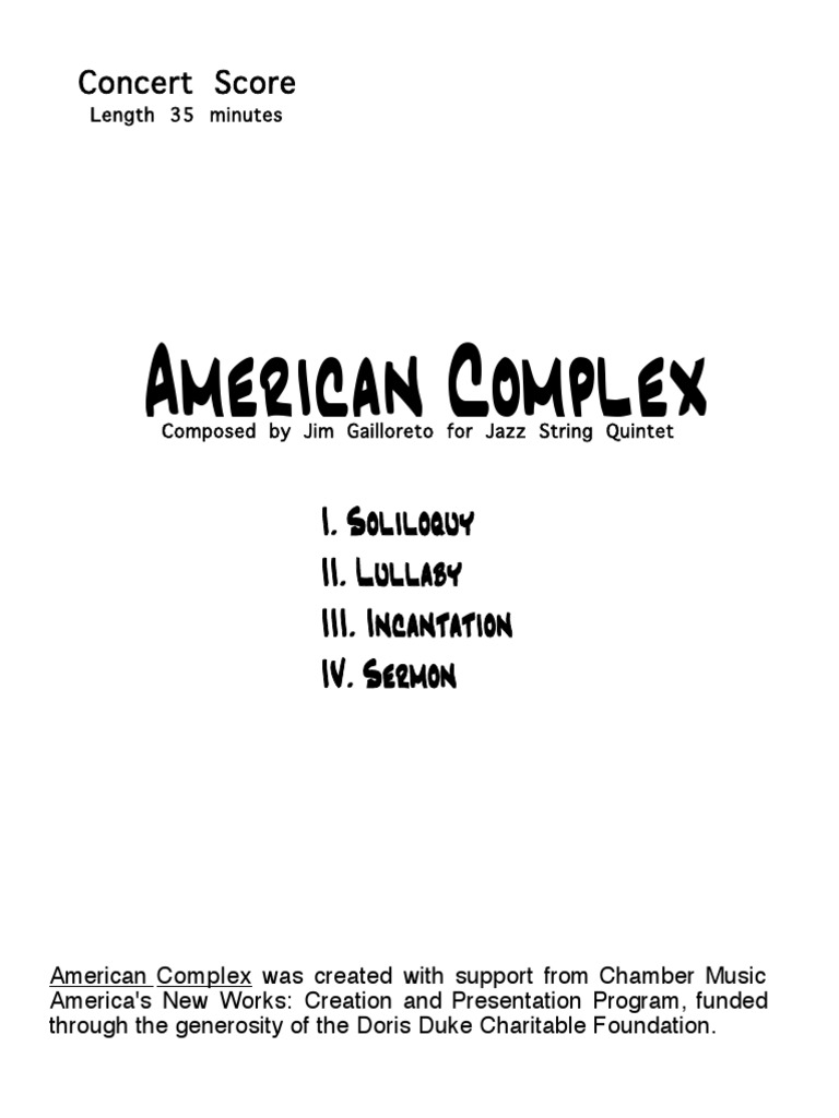 American Complex | PDF | Orchestras | Continuous Pitch Instruments