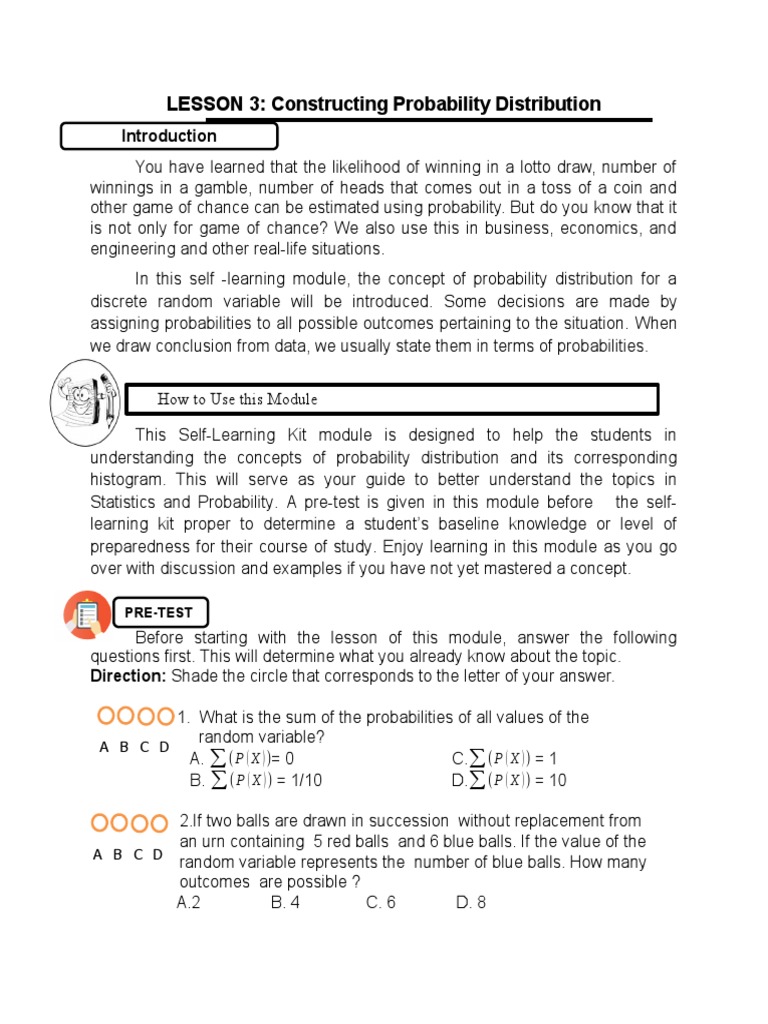 Statistics and Probability | PDF | Random Variable | Probability Distribution