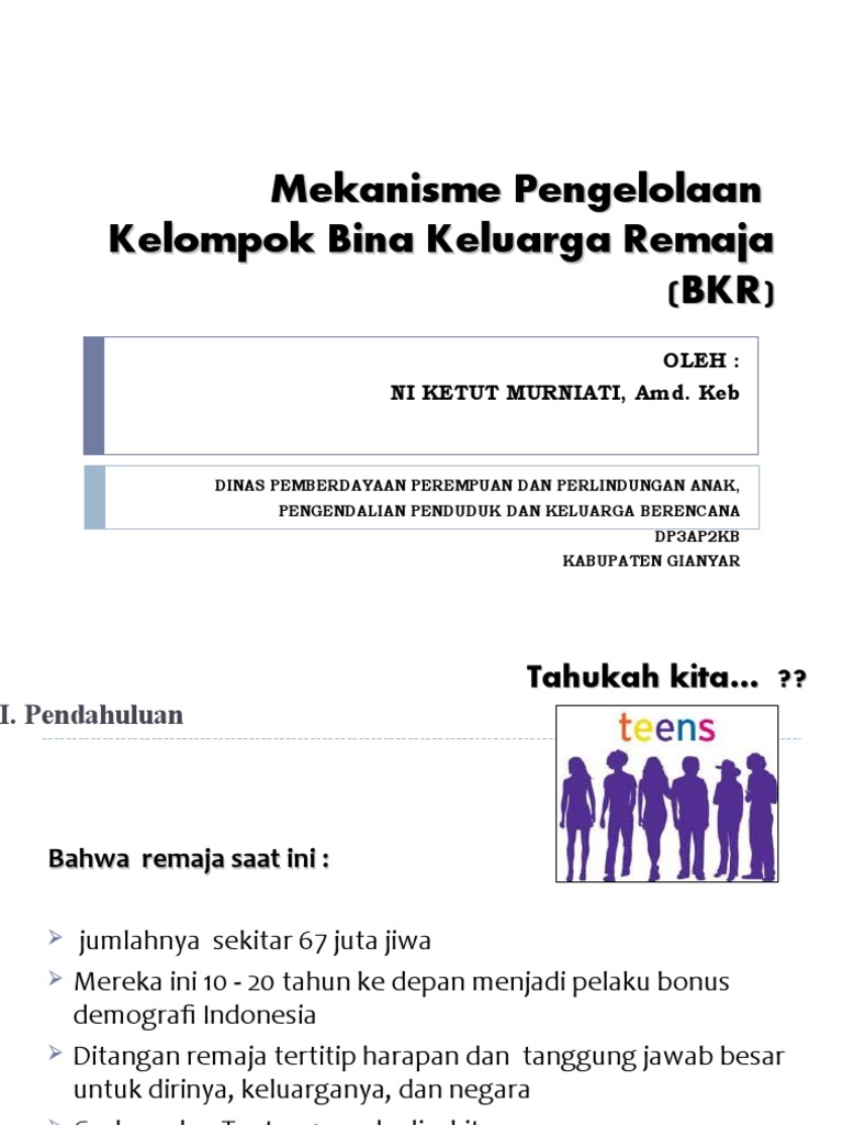 Mekanisme Bina Keluarga Remaja BKR | PDF