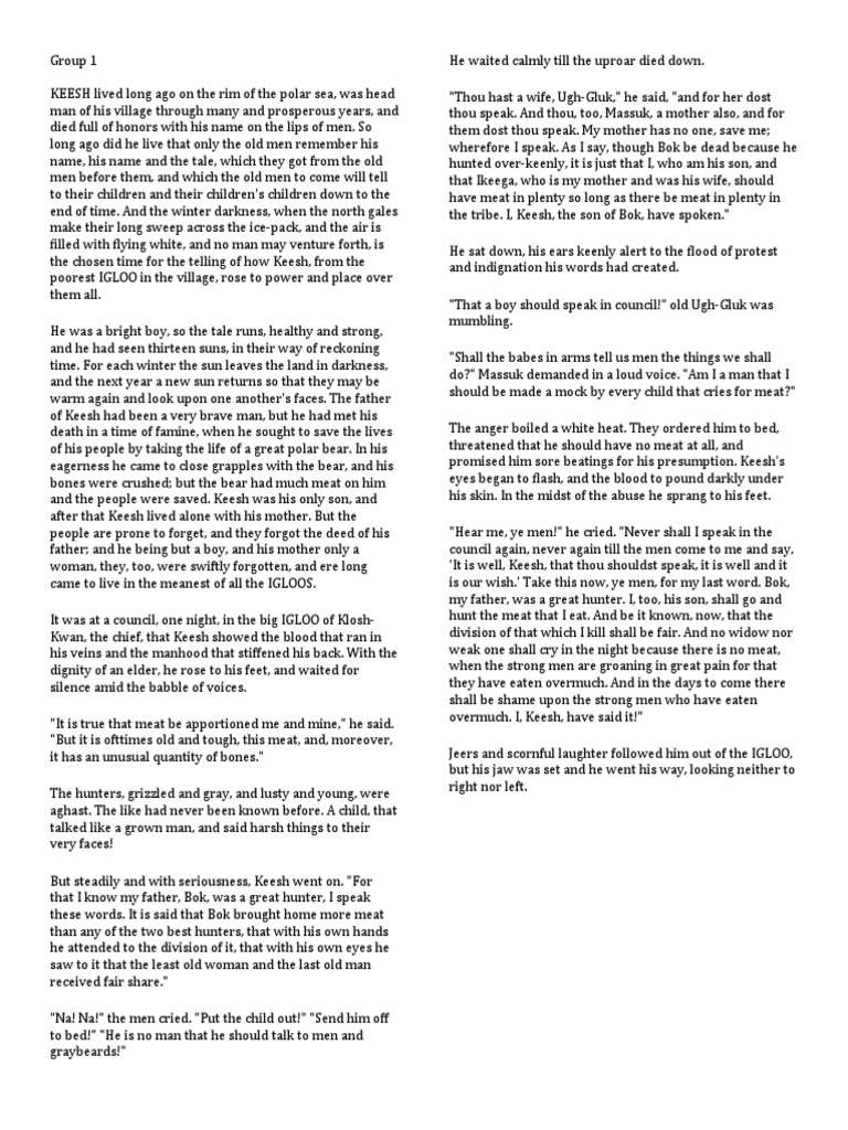 Story of Keesh | PDF | Religion & Spirituality