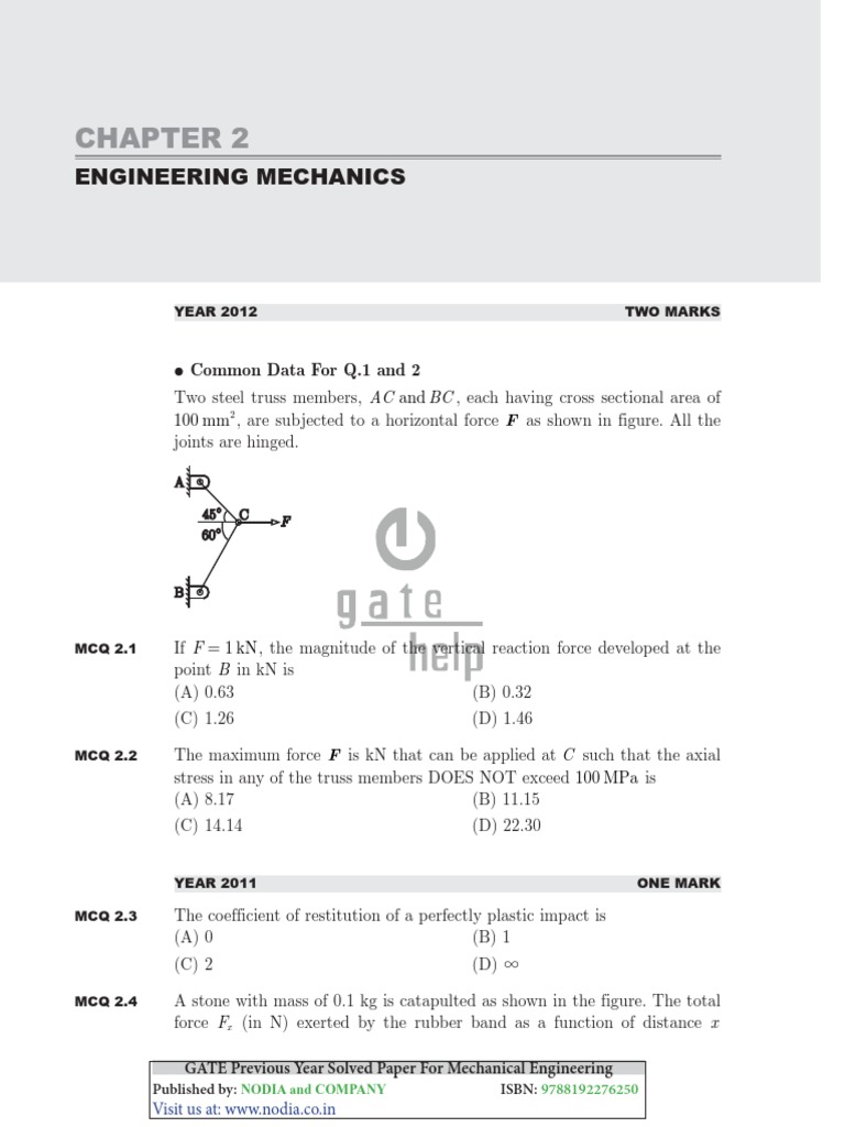 Engineering Mechanics-1-2 | PDF | Friction | Force