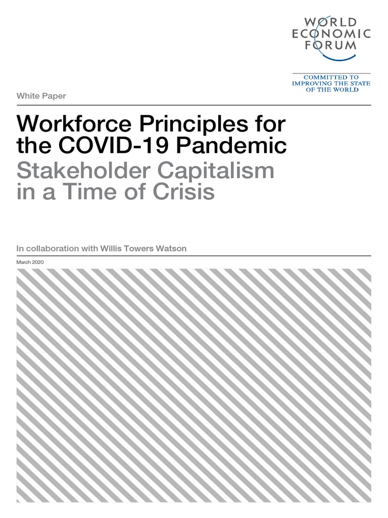 WEF NES COVID 19 Pandemic Workforce Principles 2020 PDF | PDF ...