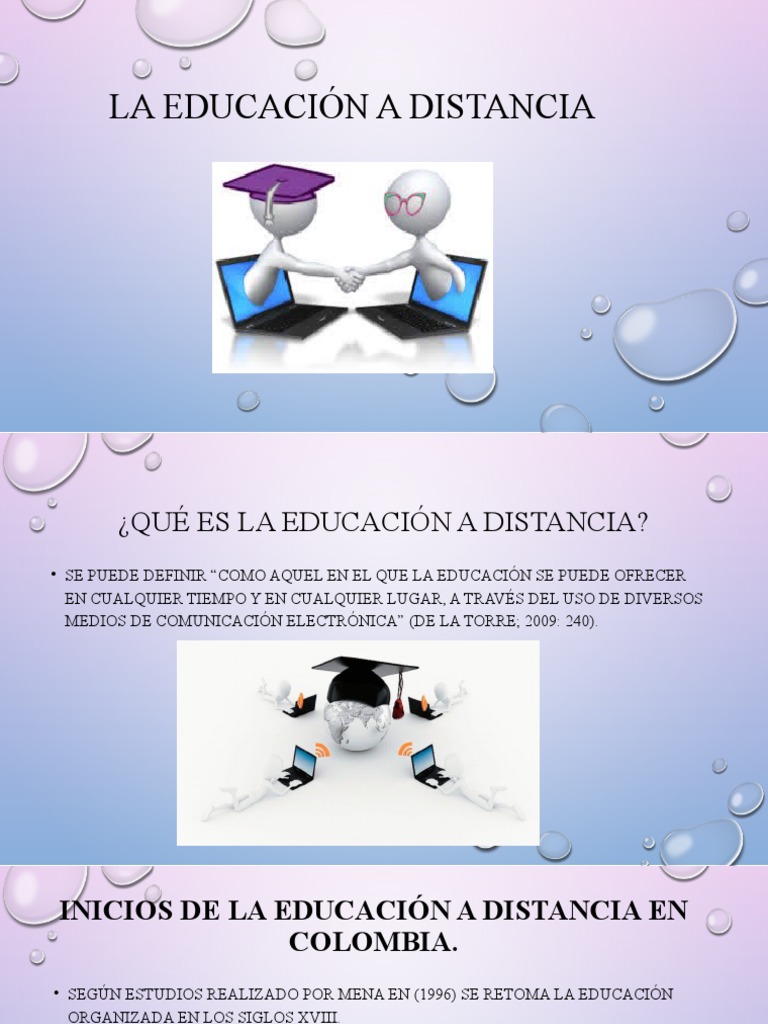 DIAPOSITIVAS La Educación A Distancia | PDF | Educación a distancia ...